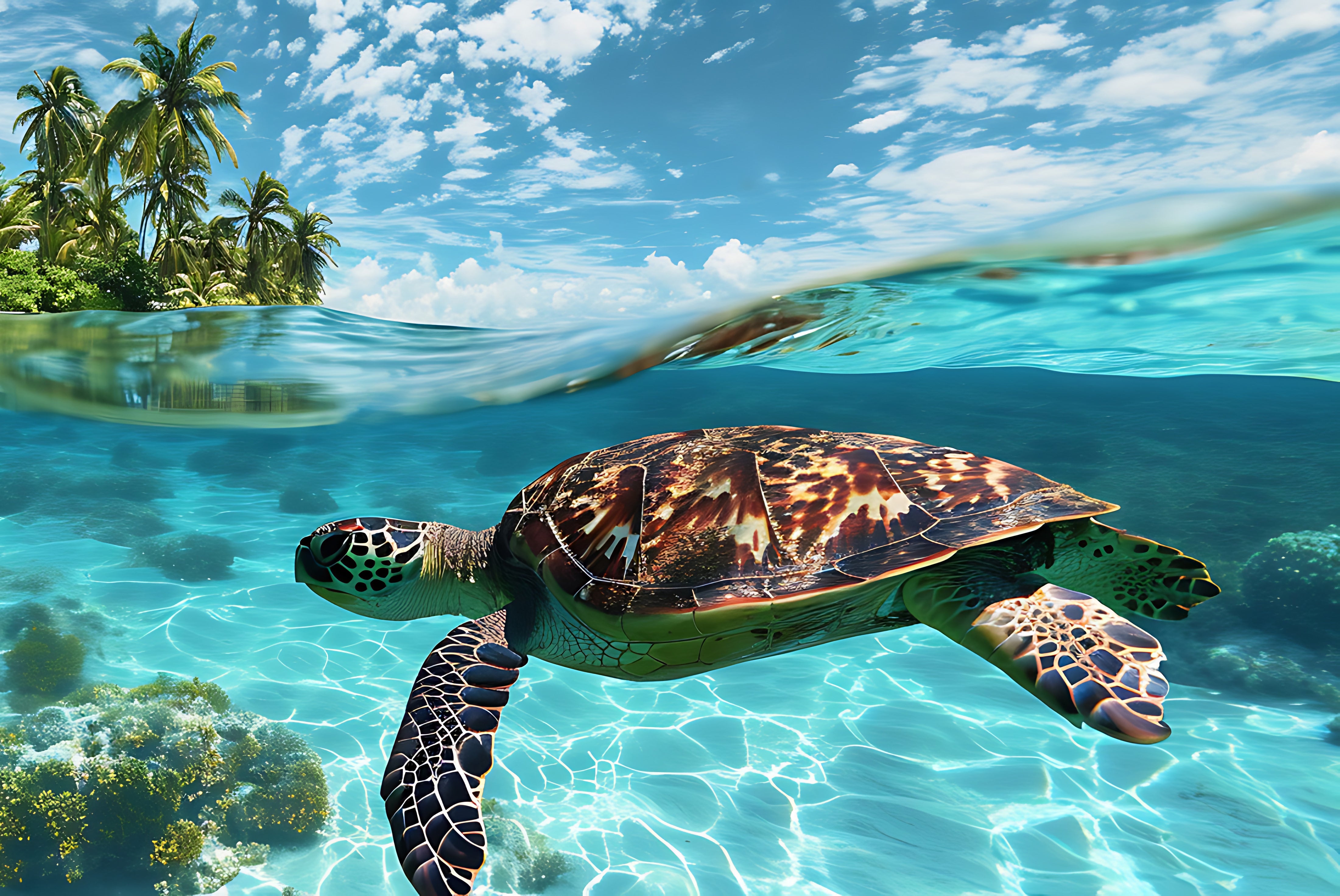 Hawaiian Sea Turtle – The Lost Turtle